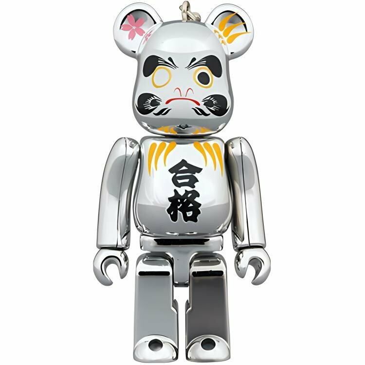 Игрушка унисекс BE@RBRICK Dharma Collection Damo Qualified, Silver Plated Blister Packs 100% 7см