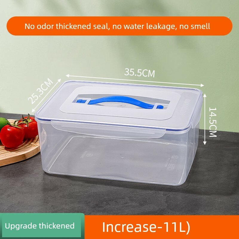 Контейнер для хранения продуктов, органайзер для холодильника, пищевой контейнер для крупных порций лапши, герметичный