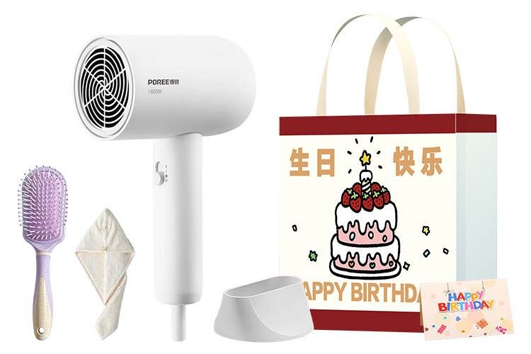 Фен унисекс POREE 1800W PH1621, холодный и горячий воздух, регулировка постоянной температуры, уход за волосами