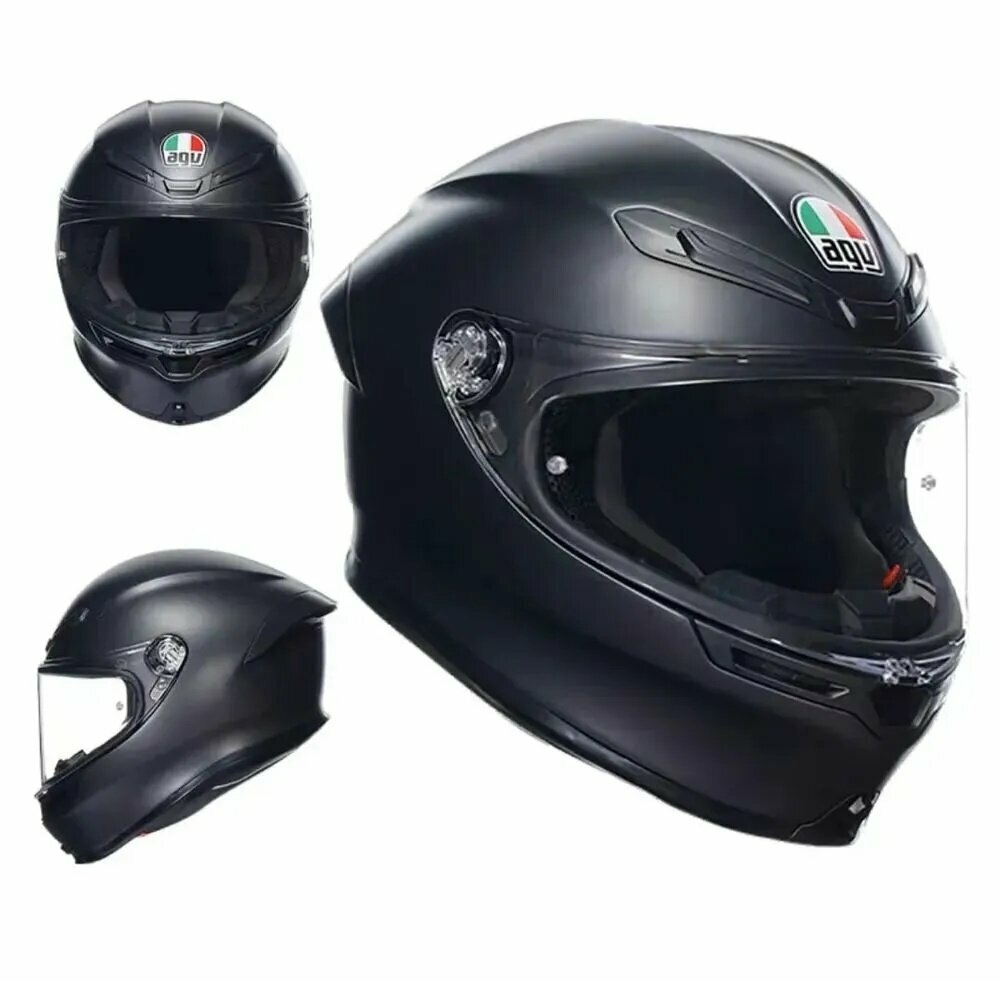 AGV Мотошлем, цвет: черный матовый, размер: M