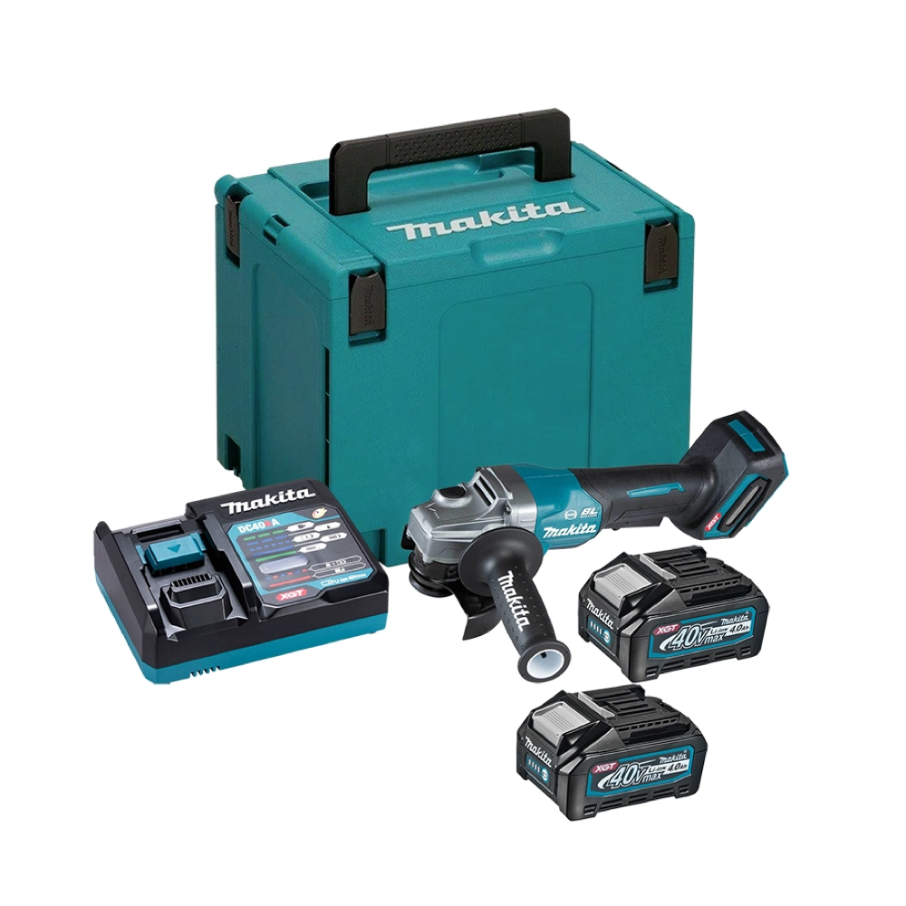Аккумуляторная угловая шлифмашина Makita XGT GA012GM201