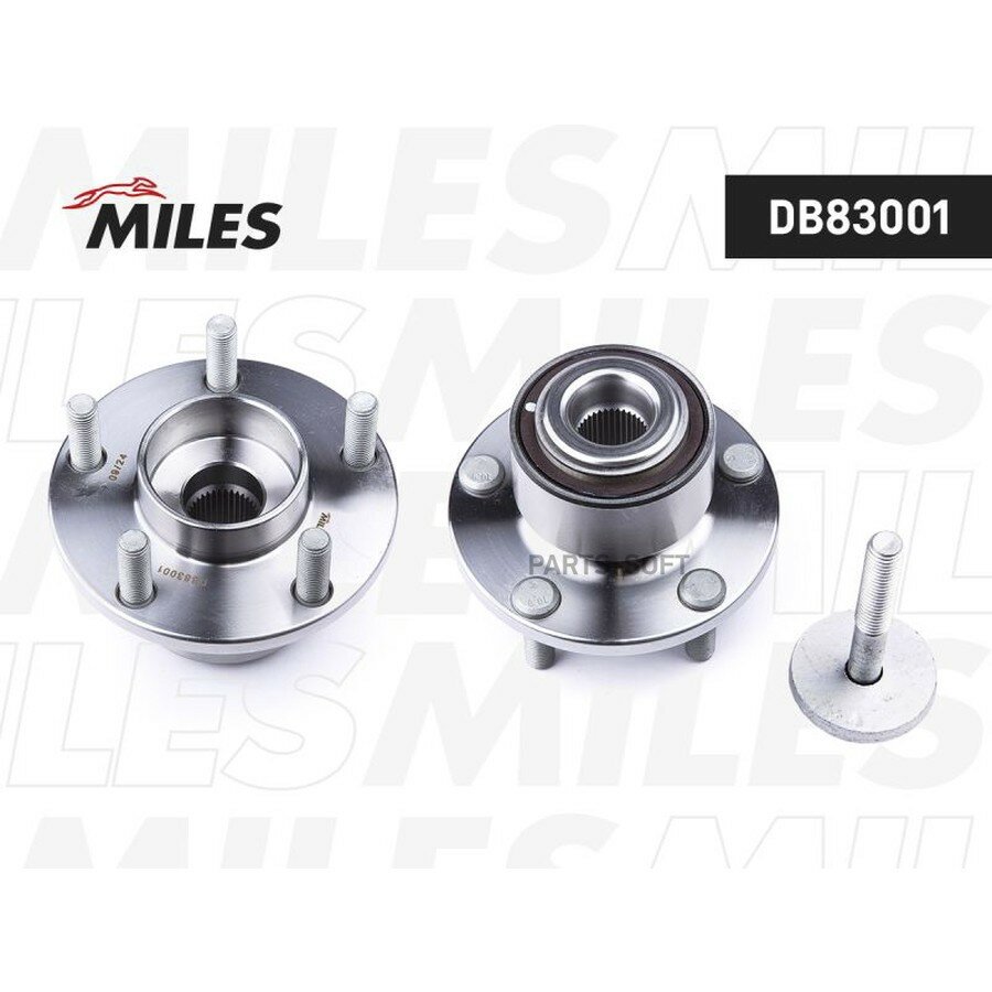 MILES DB83001 Ступица с подшипником передняя + ABS FORD FOCUS II/C-MAX 03-. ()