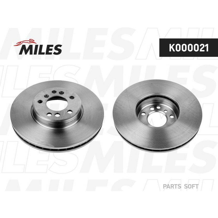 MILES K000021 Диск тормозной BMW X5 (E53) 3.0/4.4 00-/X3 (E83) 3.0sd 06- передний вент. ()