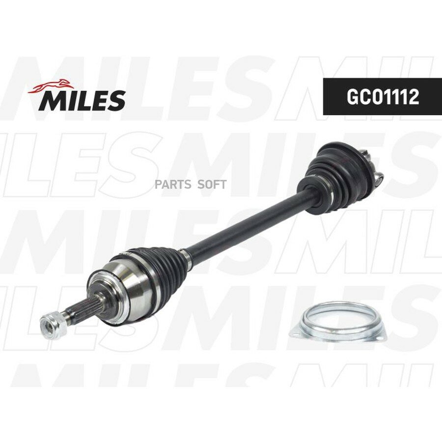 MILES GC01112 Привод в сборе RENAULT LOGAN I/SANDERO 1.2-1.6 04- лев. без ABS ()