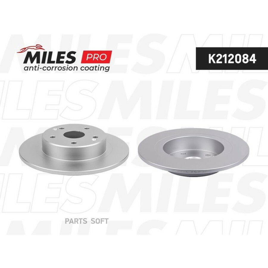 MILES K212084 Диск тормозной GEELY COOLRAY 20- задний D 285мм. ()