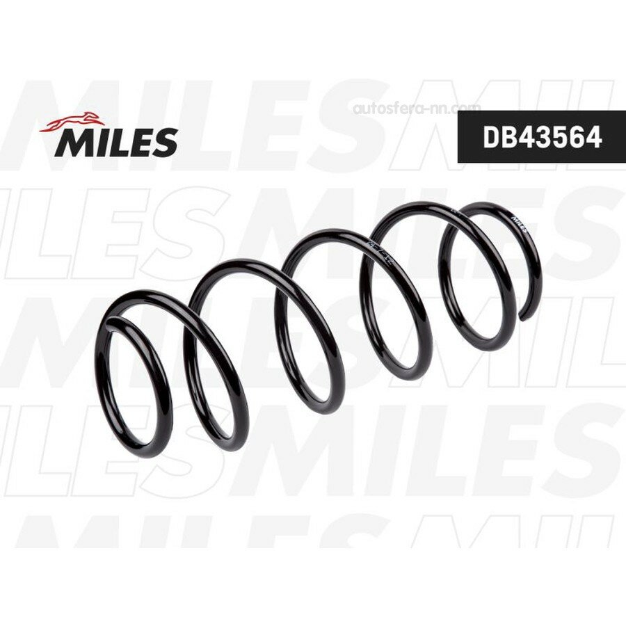 MILES DB43564 Пружина подвески SEAT CORDOBA 1.4/1.6 16V 02-09 пер.
