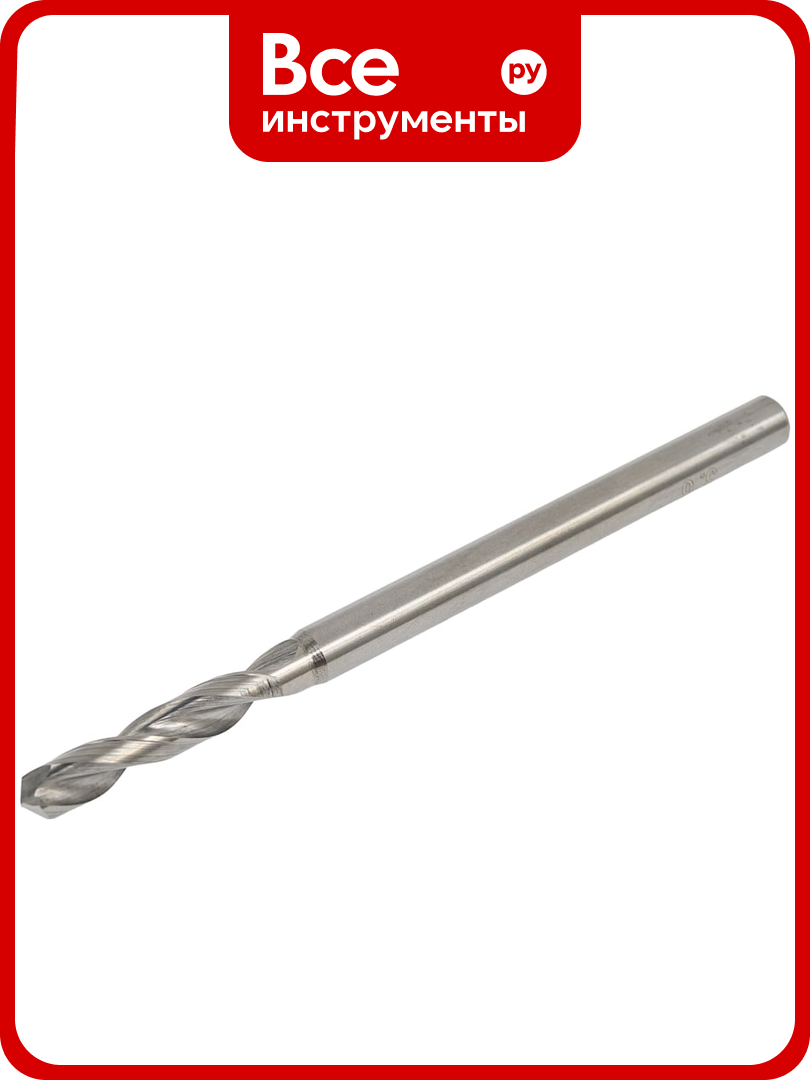 Сверло по металлу ToolPro VHM 3.6x20x62x4 мм, (3xD) 10 568 232, стальной