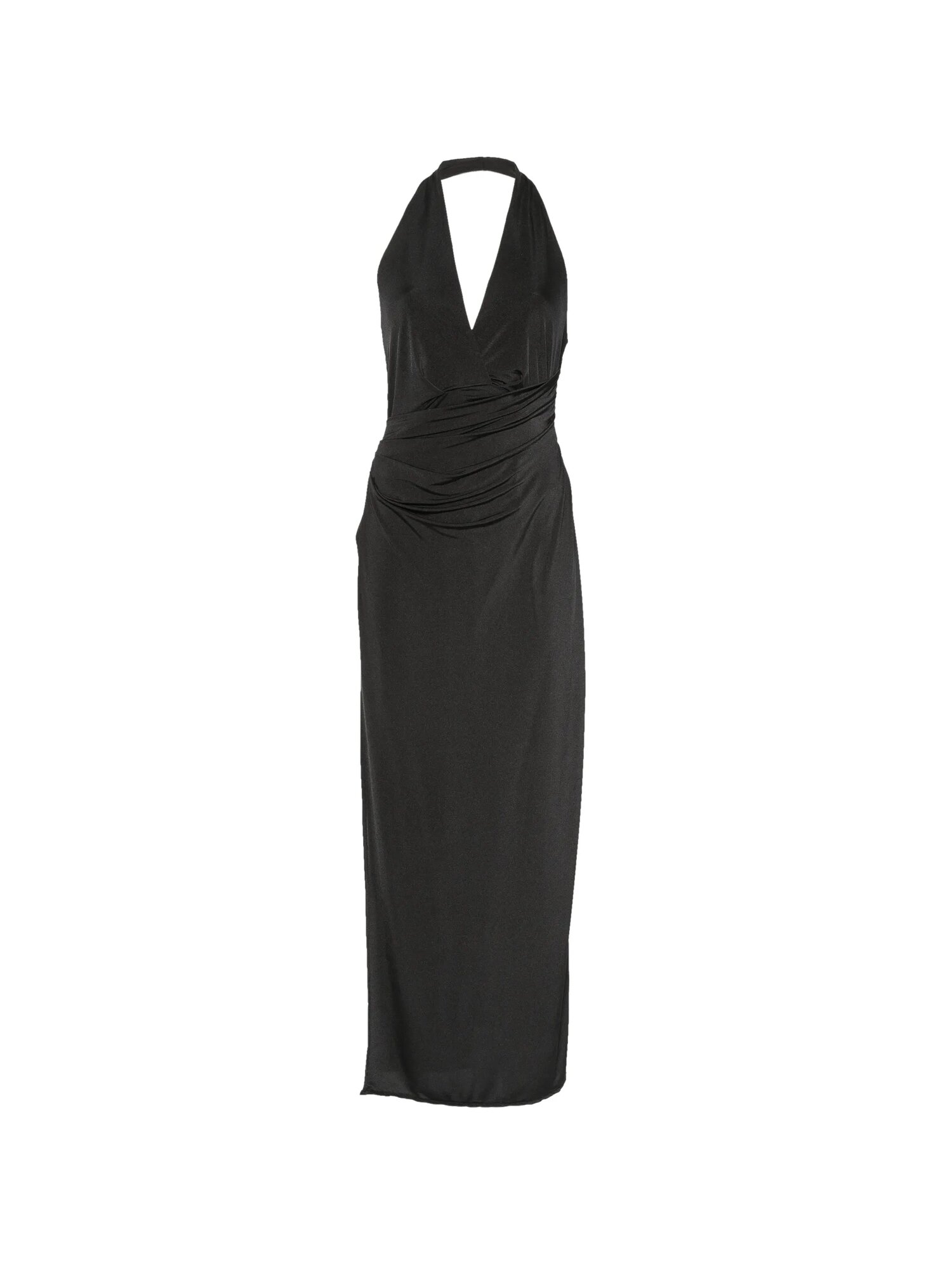 Платье Halterneck ruched-detail midi dress