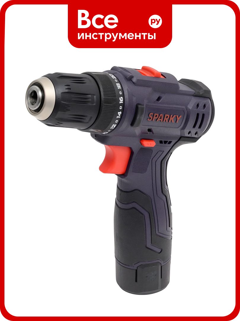 Аккумуляторная дрель-шуруповерт SPARKY BR2 12Li-C HD 14000196157