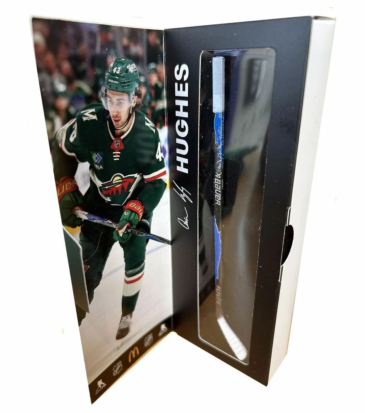 Mcdonalds NHL Star Hockey Mini Sticks 2026 Canada Exclusive, Minnesota Quinn Hughes - коллекционная мини-клюшка