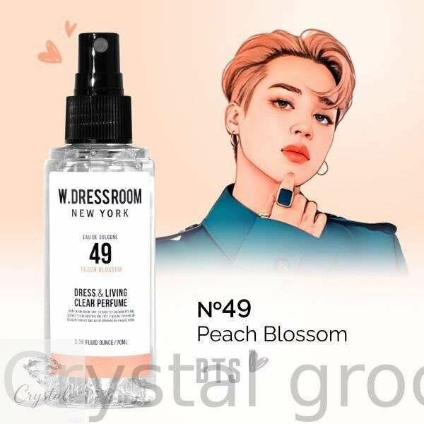 W.DRESSROOM Парфюмированный спрей для дома Dress & Living Clear Perfume No.49 Peach Blossom, 70 мл