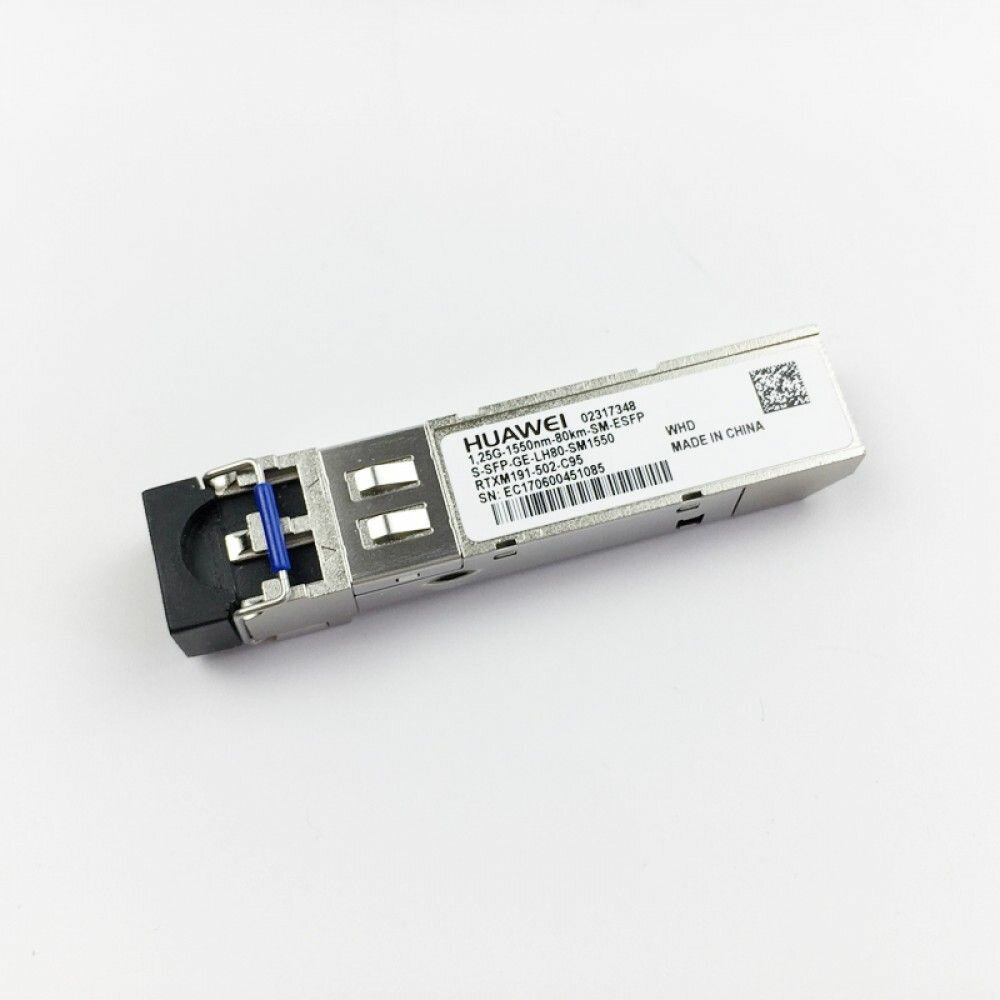 Трансивер Huawe* S-SFP-GE-LH80-SM1550 Optical Transeiver eSFP GE 1550nm 80km LC (2317348)