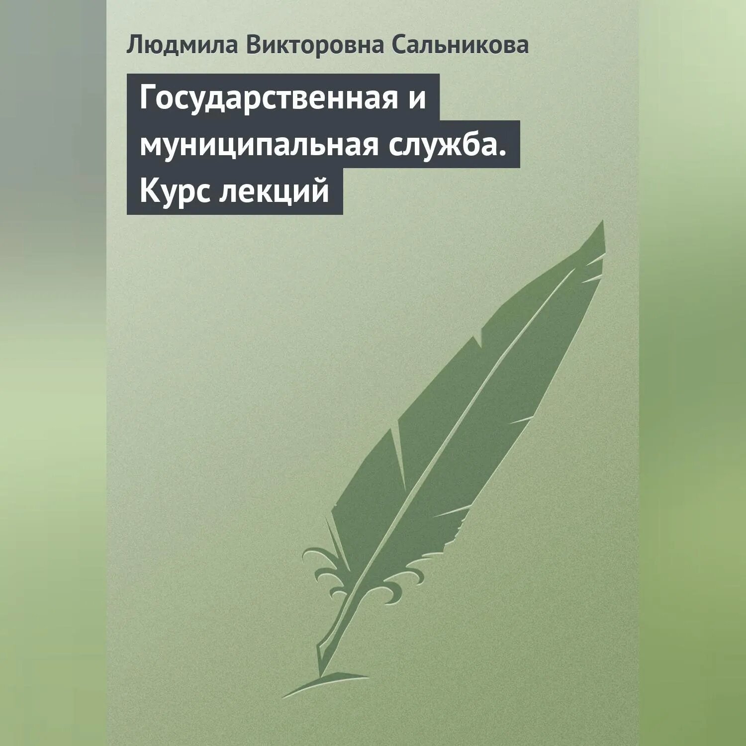 Государственная и муниципальная служба. Курс лекций [Аудиокнига]
