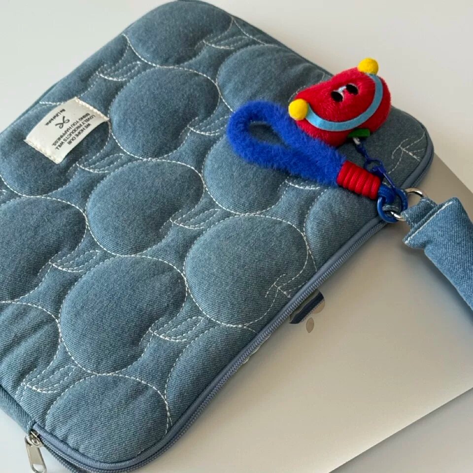 Деним сумка для ноутбука 13 дюймов для MacBook Pro - Защитный ударопрочный плечевой чехол для работы и коммута