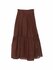 Юбка PLAN C Tiered maxi skirt, размер 44, brown