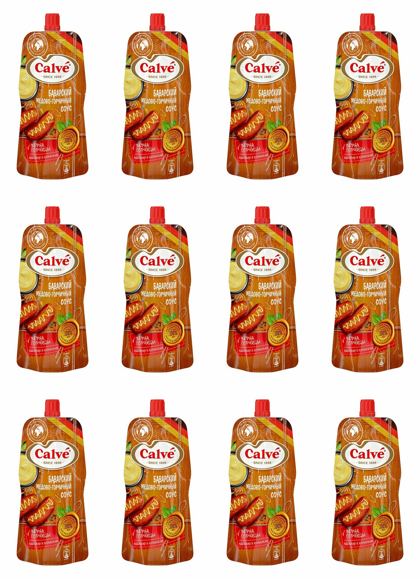 Calve Соус Баварский медово-горчичный, 230 г, 12 шт