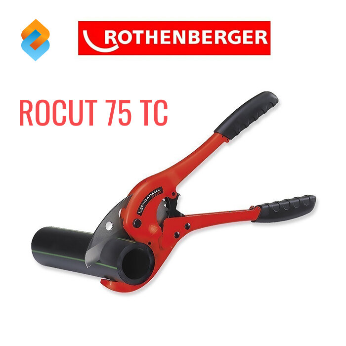Труборез Rothenberger Rocut 75 TC, для металлопластиковых и пластиковых труб, 0-75мм 1 штука