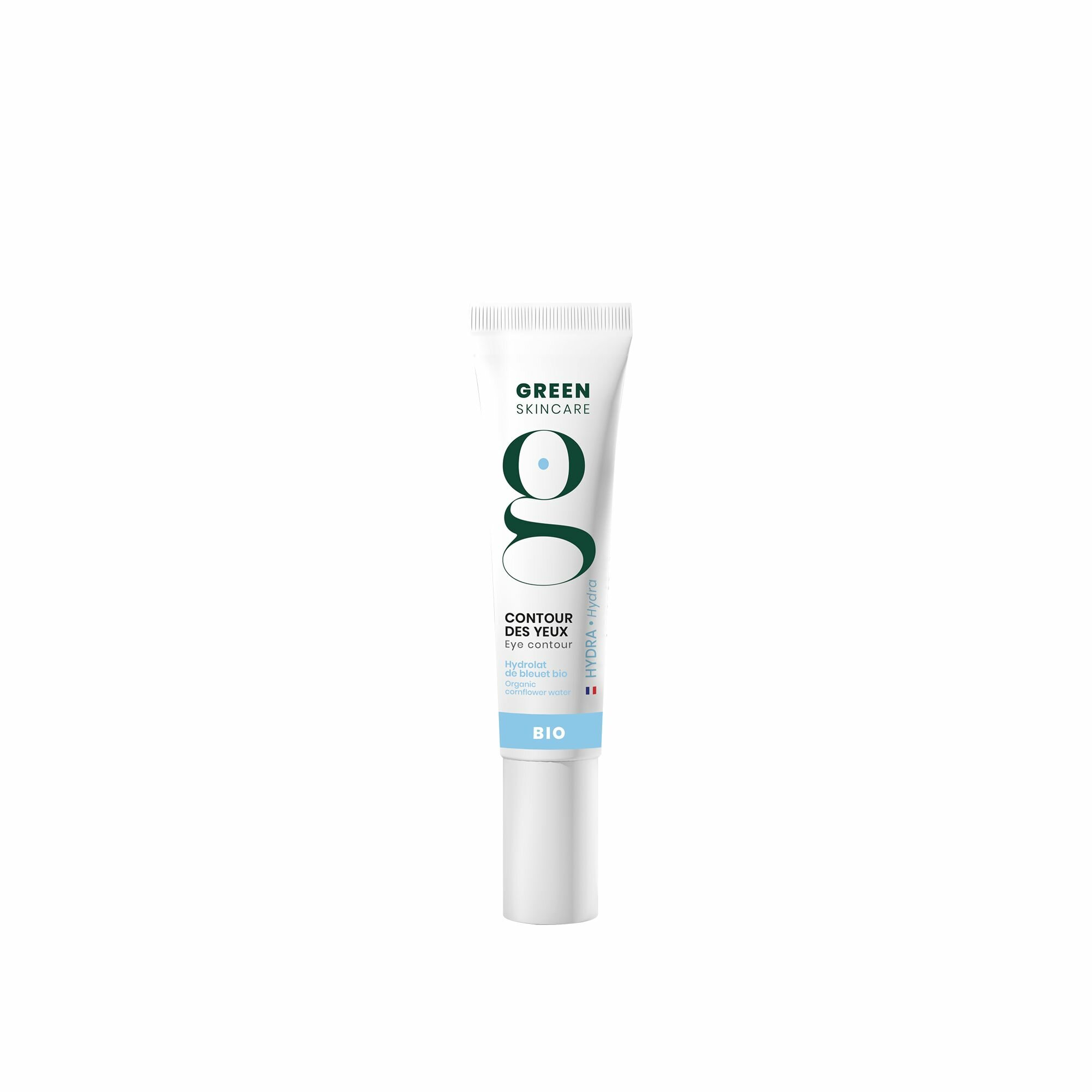 GREEN SKINCARE HYDRA Увлажняющий крем для кожи вокруг глаз с васильковой водой и кокосом 15 мл