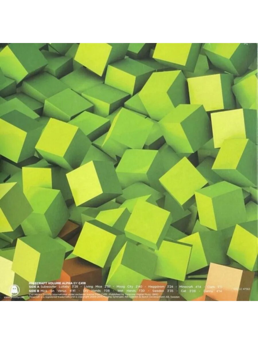 C418 Minecraft - Volume Alpha Green Translucent vinyl — фото 1