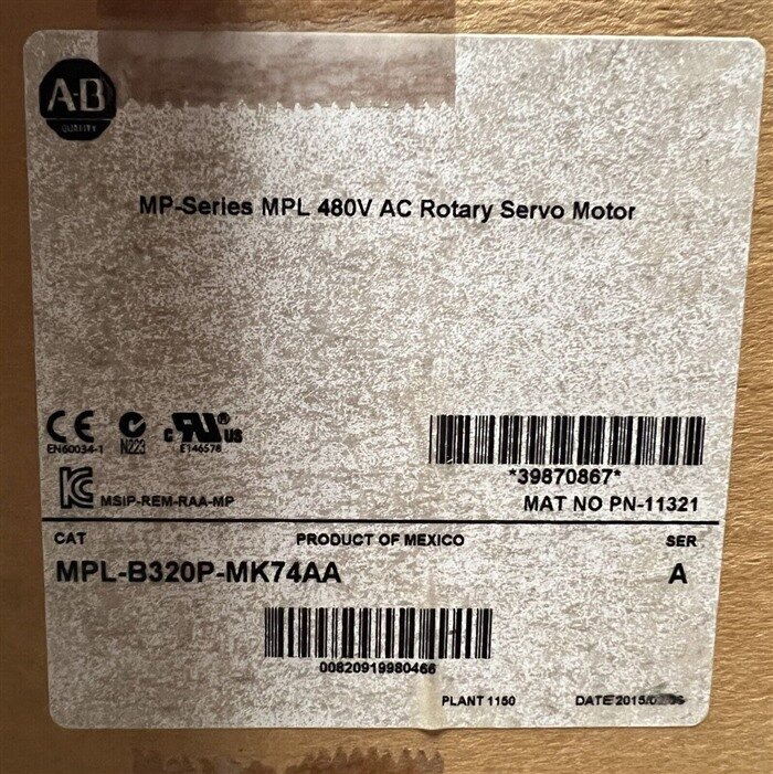 Модуль Allen-Bradley MPL-B320P-MK74AA