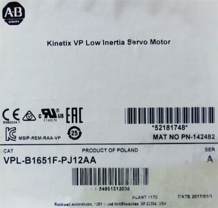 Модуль Allen-Bradley VPL-B1651F-PJ12AA