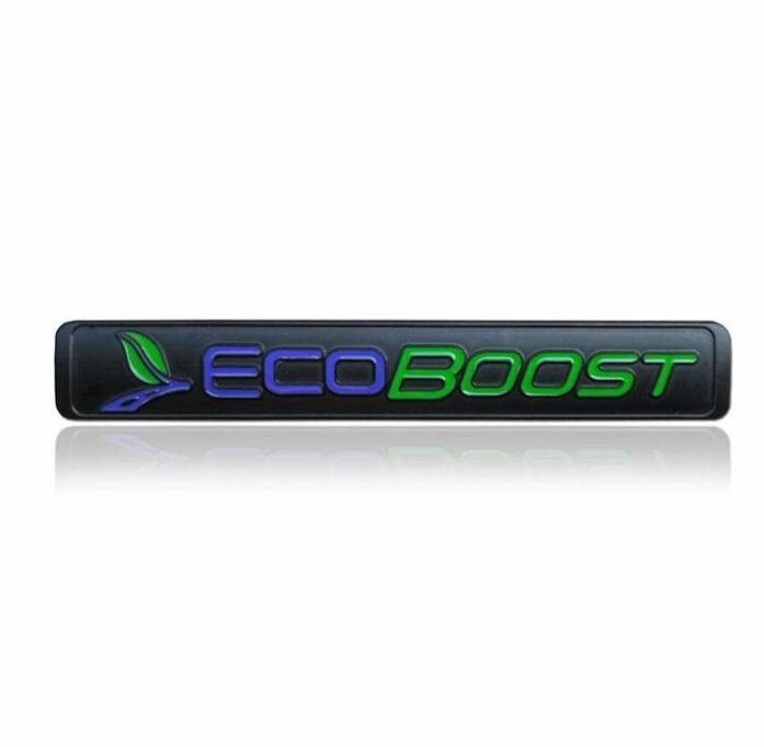 Эмблема ECOBOOST для Ford 3D металлический шильдик 14 2 см, декоративный значок на багажник или кузов