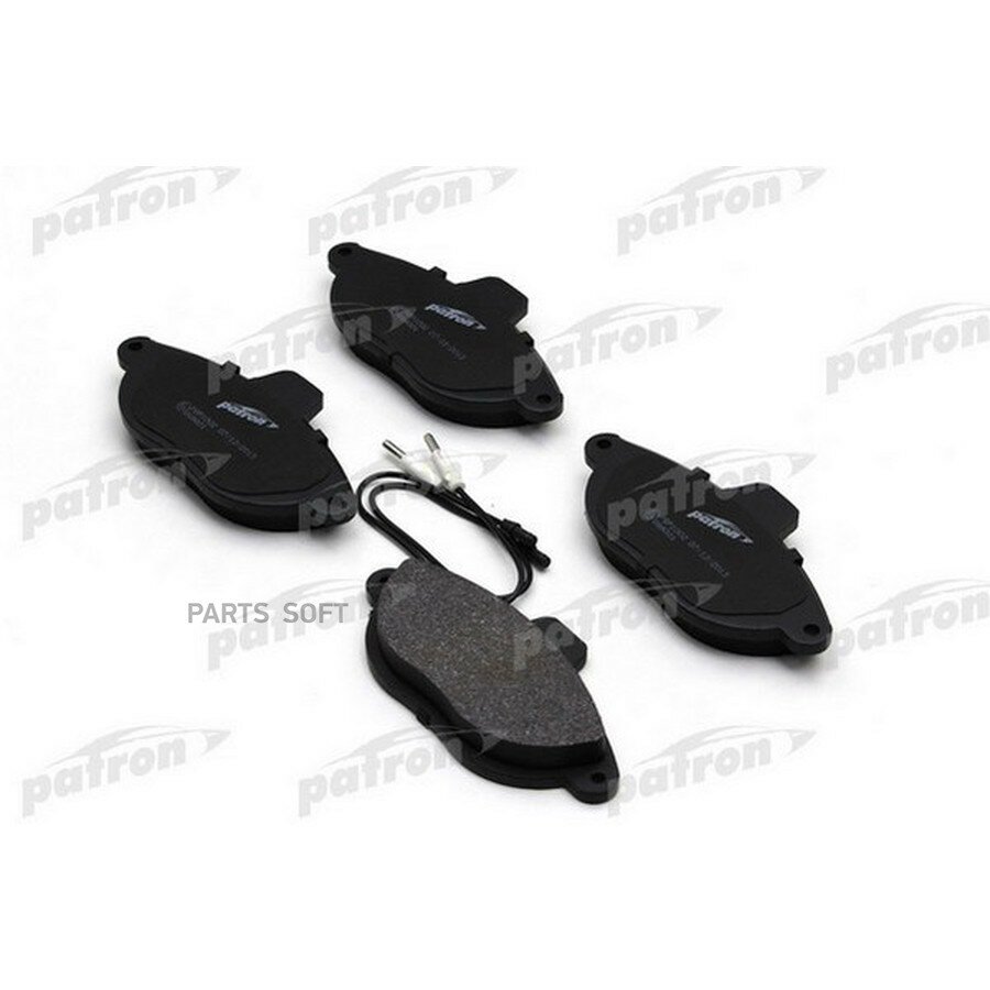 Колодки тормозные дисковые передн CITROEN EVASION 97-02, JUMPY 95-, JUMPY фургон 95-, FIAT SCUDO C от официального дистрибьютора, PATRON, артикул PBP1002