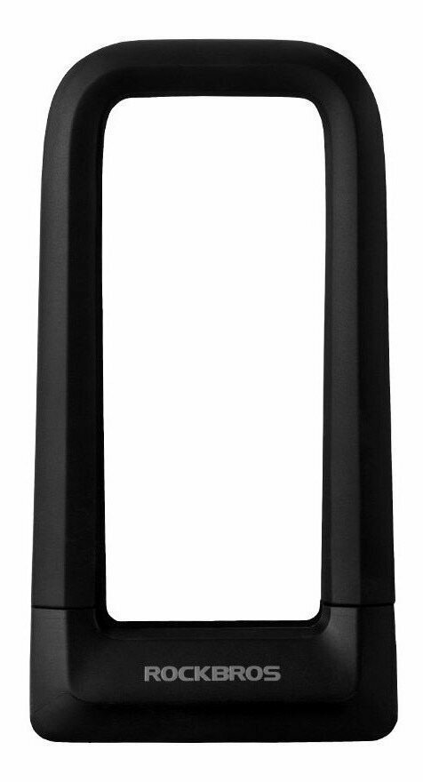 Замок вело ROCKBROS U-lock скоба на ключе, с силиконовым покрытием. Крепеж на раму