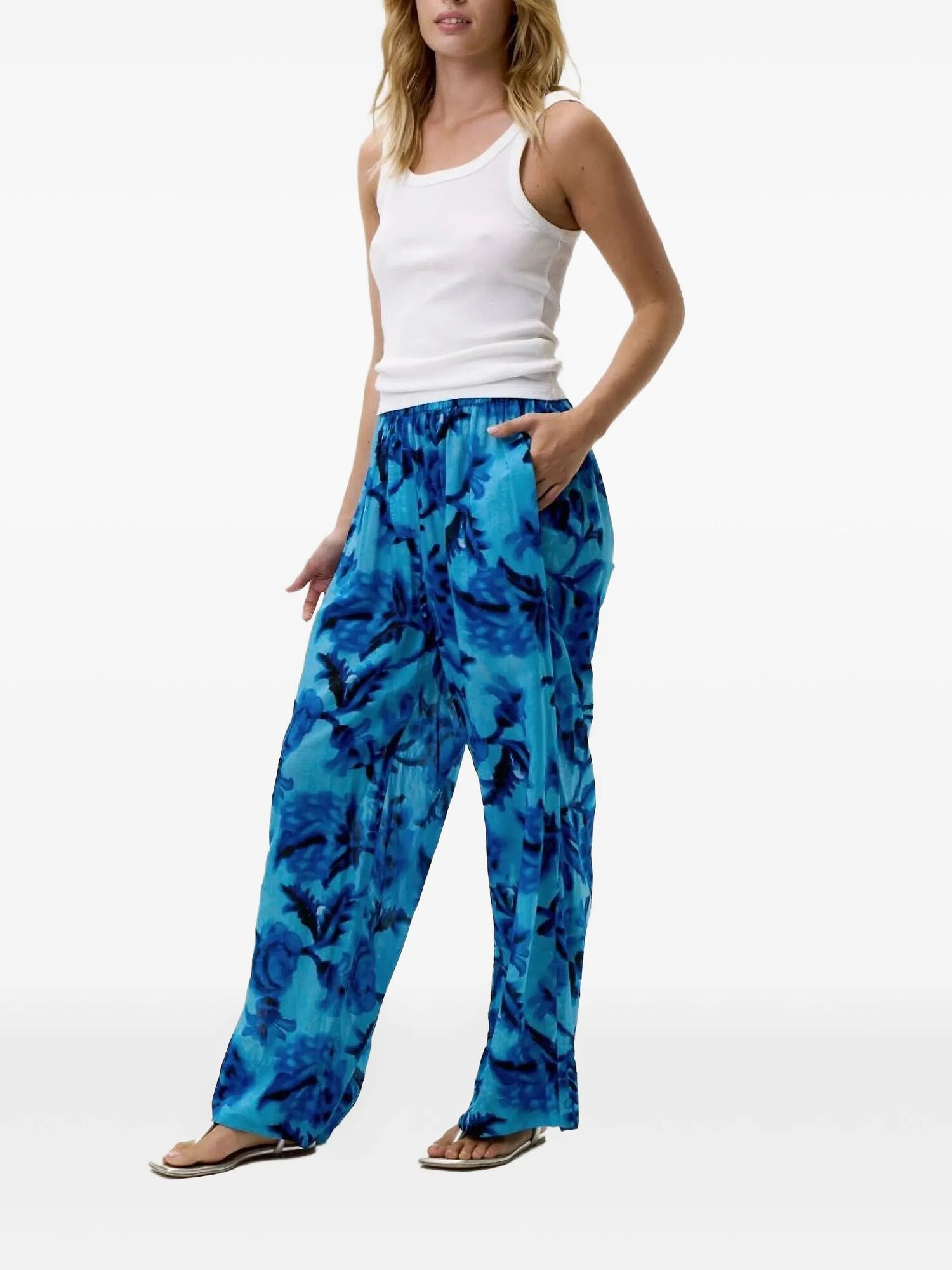 Брюки oneseason Isla trousers, размер 44, синий — фото 1