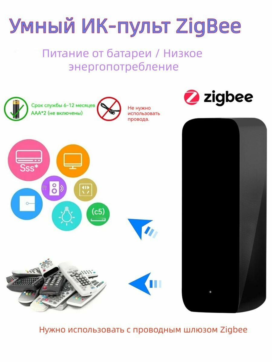 Умный ИК пульт Tuya с поддержкой ZigBee для управления техникой