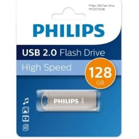 Флеш накопитель Philips 128GB IRON 2.0 128GB, USB 2.0 (FM12FD150B/97)