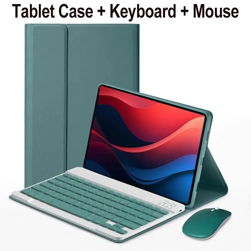 Чехол для 11-дюймового планшета Lenovo Xiaoxin Pad 2024 (TB330FU TB331FC) со съемной русской Bluetooth-клавиатурой и мышью.