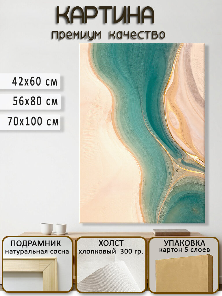 Картина 56х80 см на холсте для интерьера/ "Коллекция 4" 01-2025 , Diva Kartina
