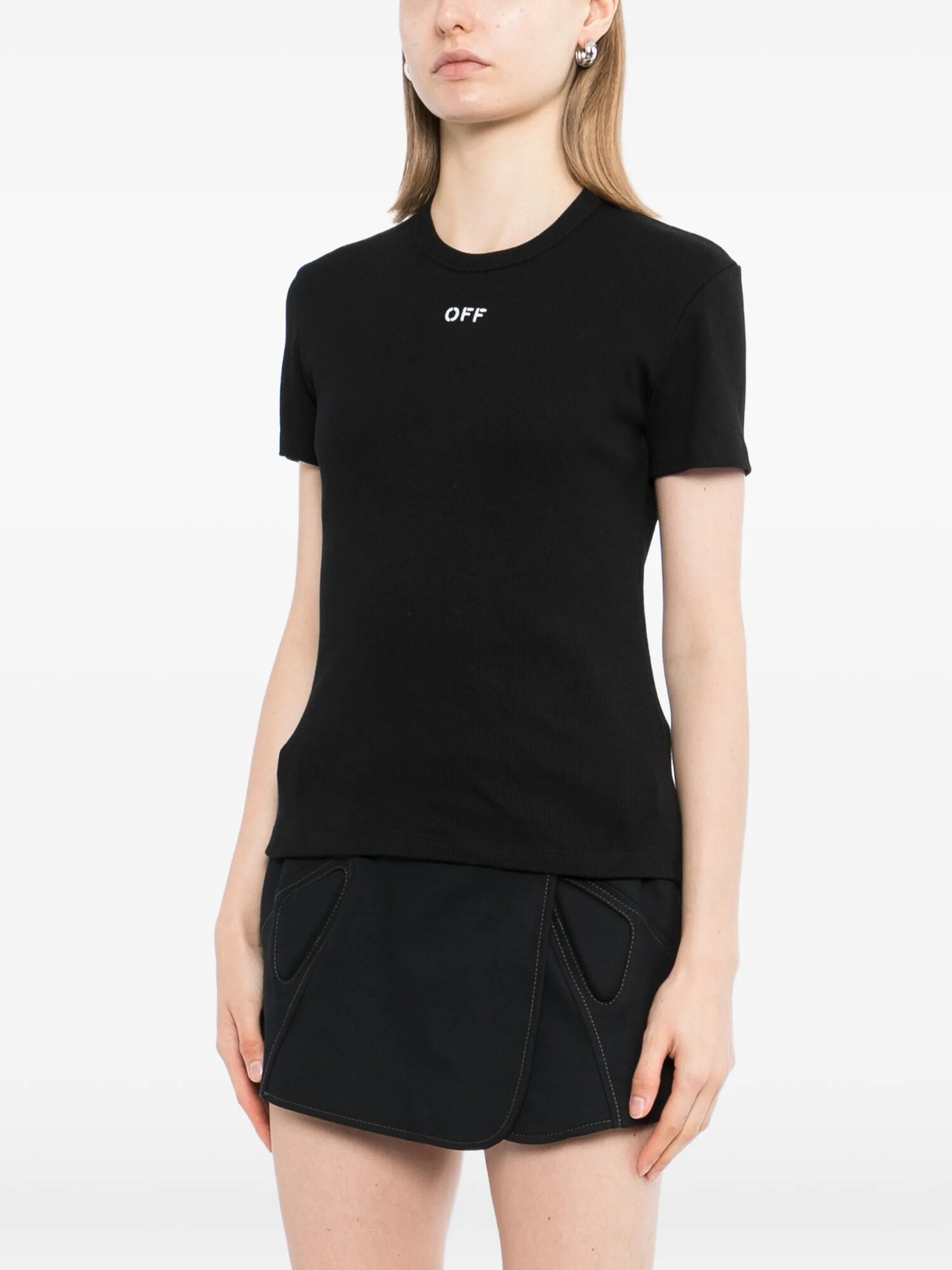 Футболка Off-White, размер 42, black/black — фото 1