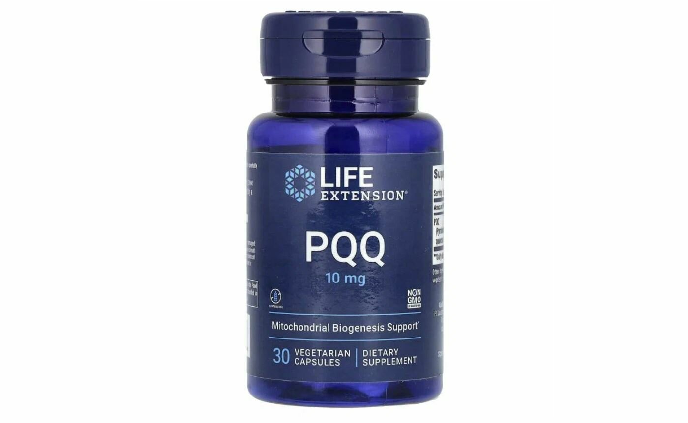 Life Extension, PQQ, Пирролохинолинхинон 10 мг, способствуют долголетию, 30 капсул