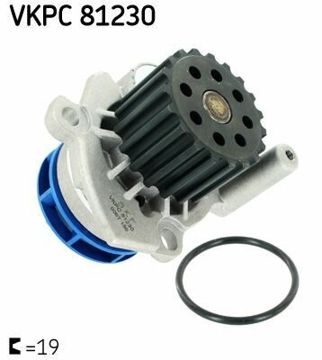 Помпа, водяной насос VOLKSWAGEN 02- дизель SKF VKPC81230