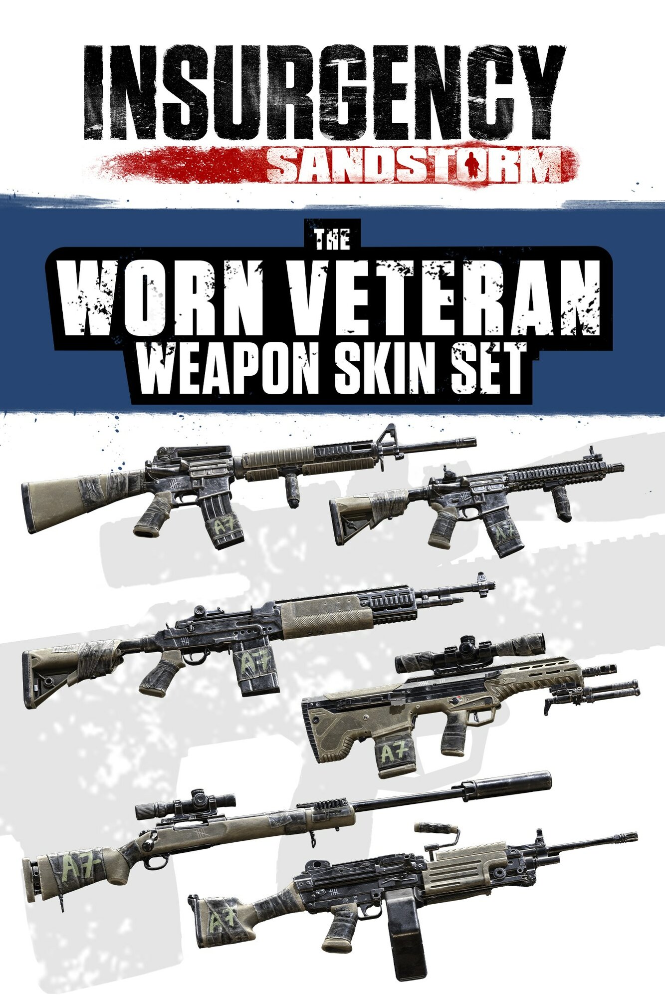 Дополнение Insurgency: Sandstorm - Worn Veteran Weapon Skin Set — Xbox Series X|S, Xbox One, PC — Цифровая версия
