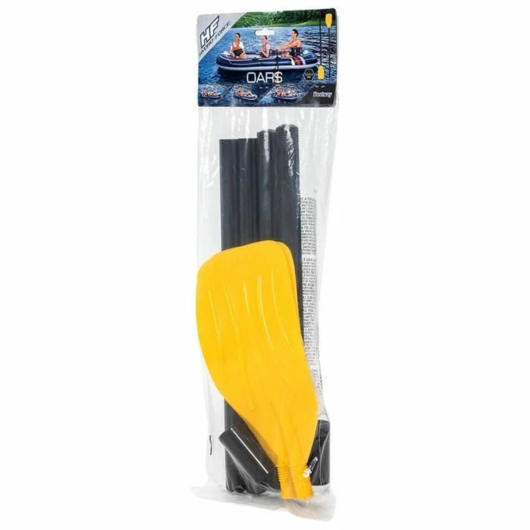 Bestway 62015 BW Вёсла пластиковые 124 см, комплект 2 шт, черно-желтый цвет