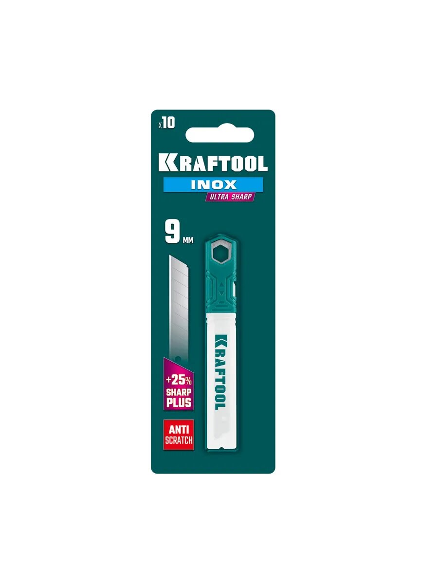 KRAFTOOL INOX 9 мм, 10 шт, нержавеющие сегментированные