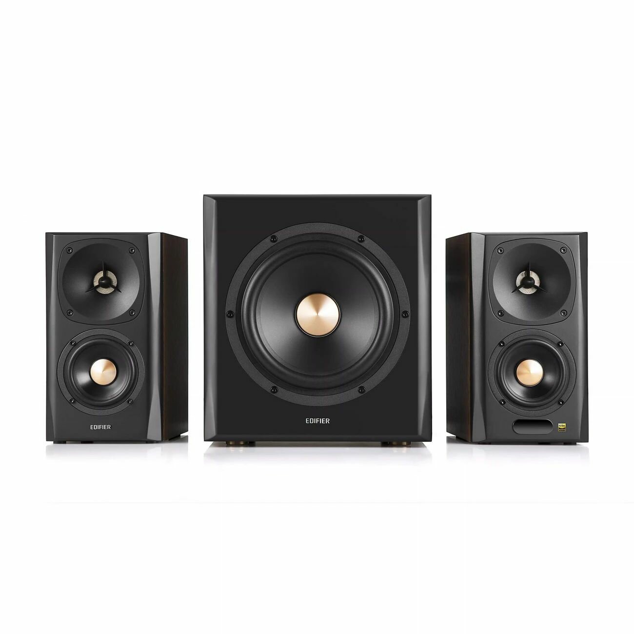Акустика Edifier S360DB, Brown, МДФ, Bluetooth 5.1, с активным сабвуфером — фото 1