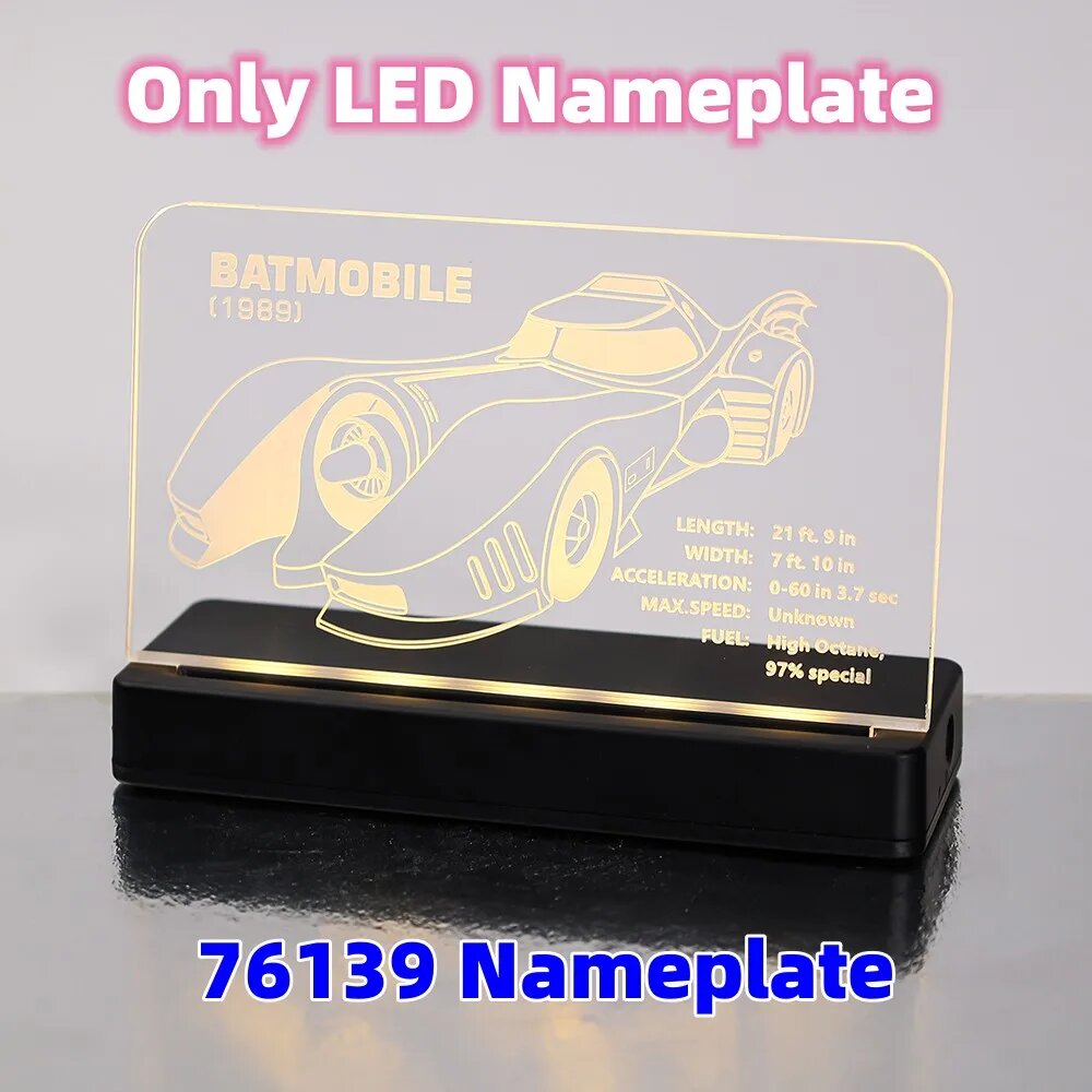 LED Nameplate Batmobile (1989) 76139