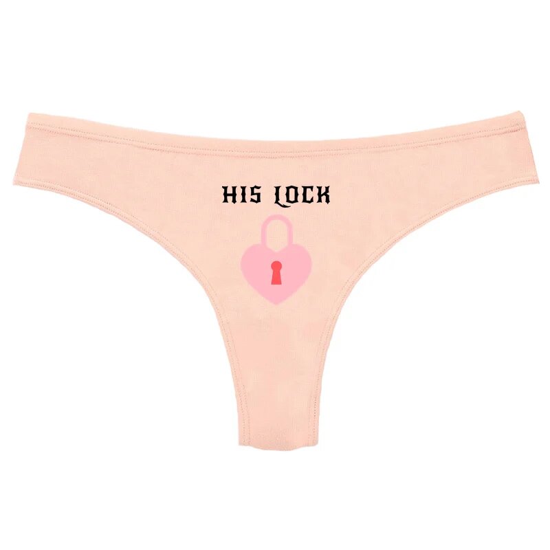 Розовые стринги "His Lock" S, Light Pink 3
