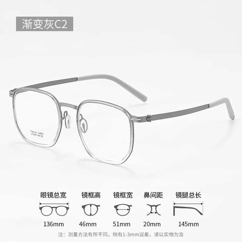 Очки Reven Jate 2603 из титана с круглыми линзами C2