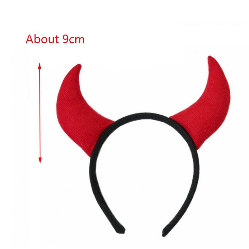 Повязка на голову рога дьявола red horn