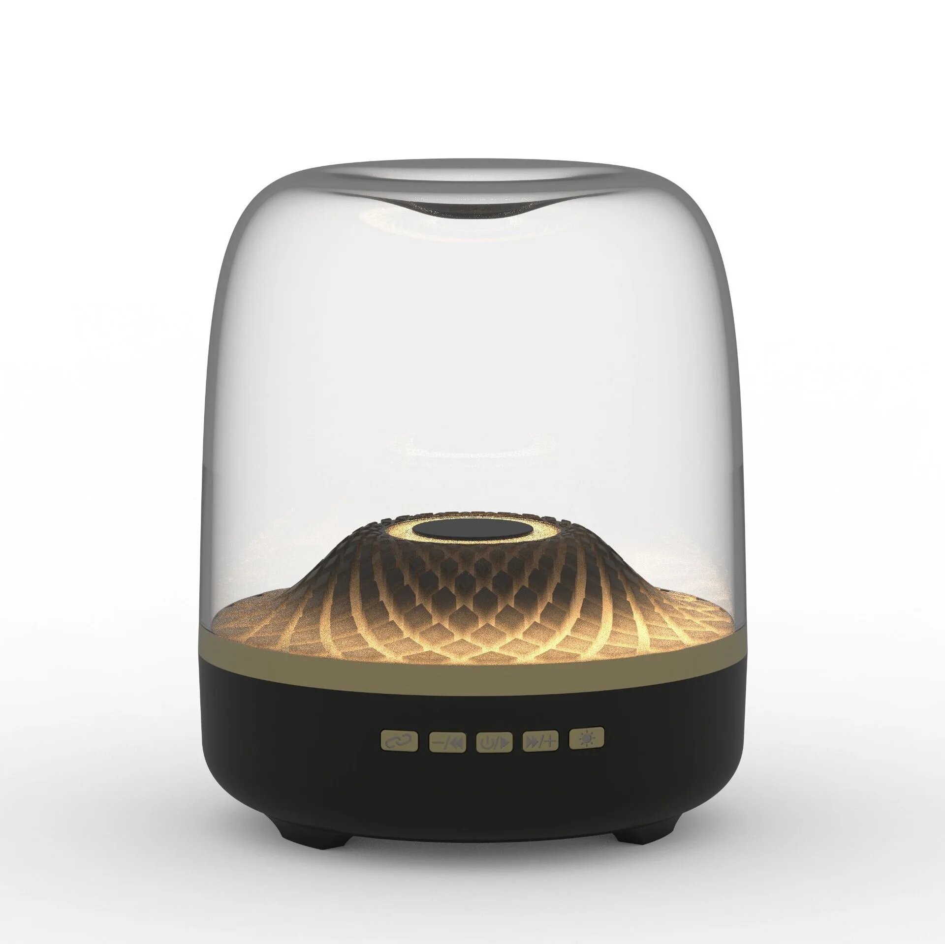 Bluetooth-динамик MouZYuan V6 black, стекло