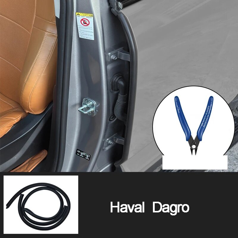 Звукоизоляционная лента для дверей автомобиля, подходит для GWM Haval Dagro H5 H7 M6 H6 F7 Уплотнительная лента для стойки B, безклетное уплотнение двери, модифицированные детали