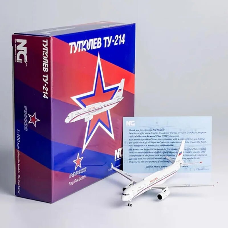 Модель самолета HYINUO Ту-214 RA-64515 1:400