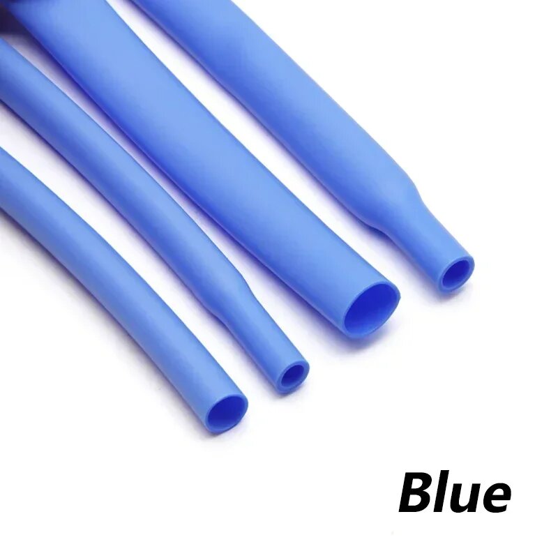 Силиконовая термоусадочная трубка, Blue, 10 мм, 1 метр
