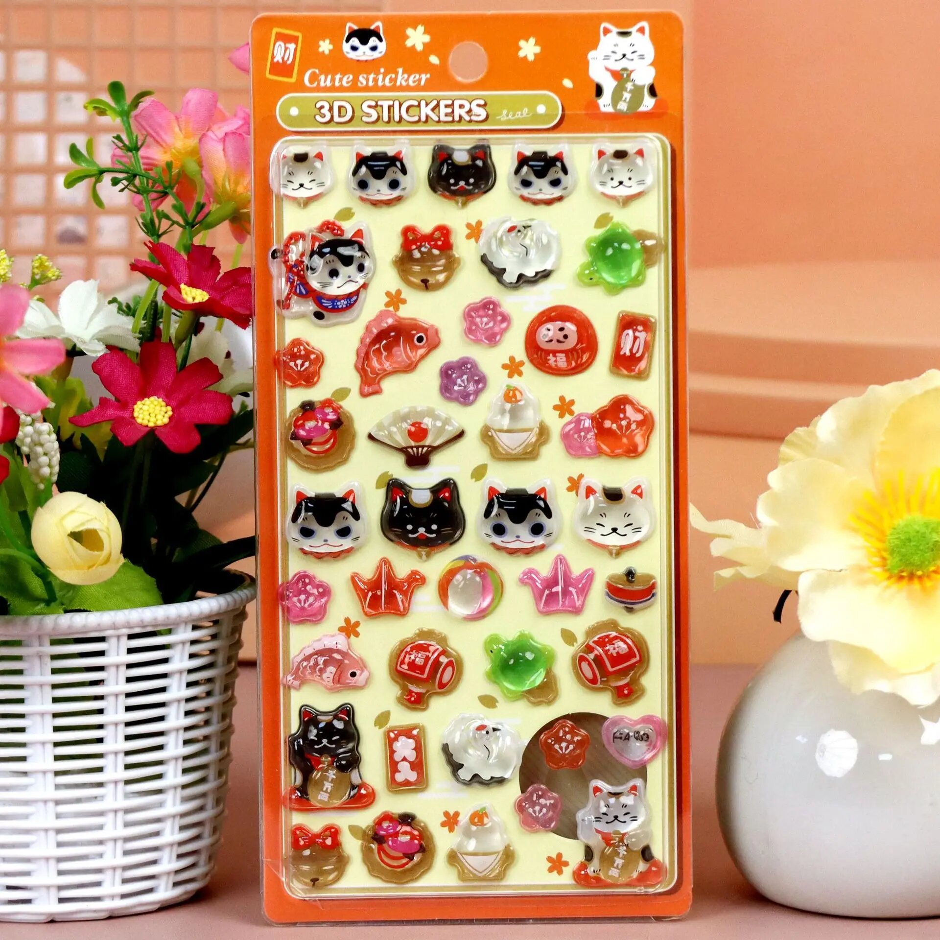 Kawaii Sushi 3D стикеры FA-002