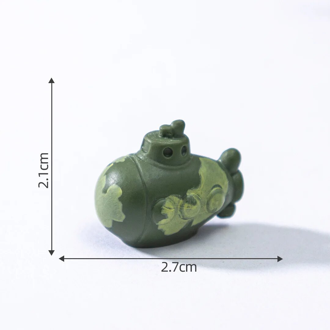 Миниатюрная подводная лодка из смолы, 2.1 x 2.7 см, цвет submarine